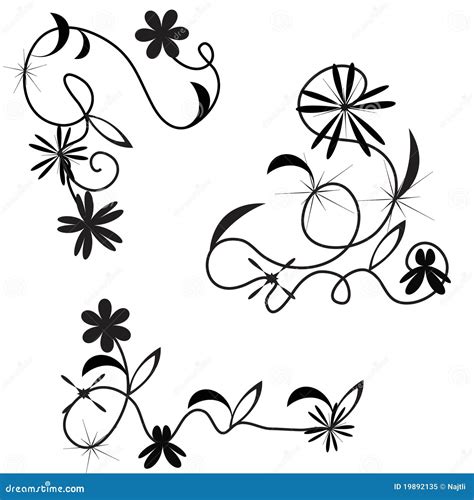 Vector Set Of Curls Stock Vector Illustration Of Designs 19892135