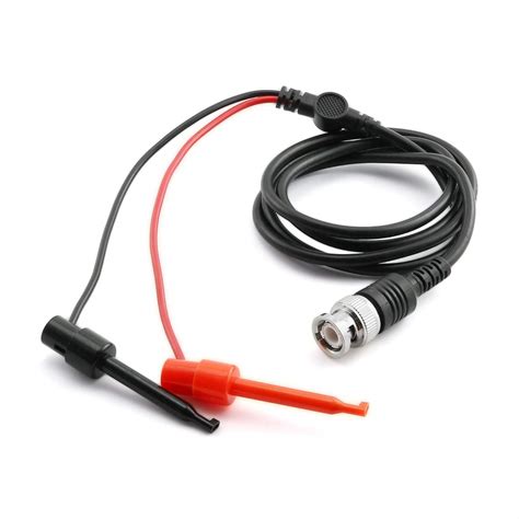 Longdex 1 Pack Oscilloscope Accessories Bnc Male Plug Q9 Connector To Nylon Dual Hook Clips