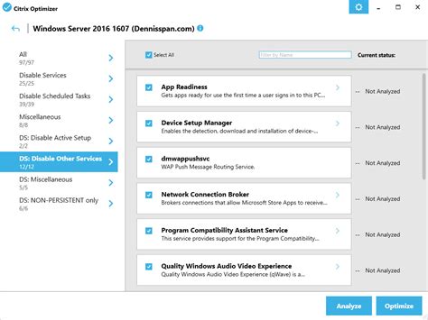 Citrix Optimizer Custom Template For Windows Server 2016 Dennis Span