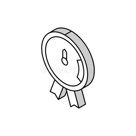 Project Execution On Time Isometric Icon Vector Illustration Stock