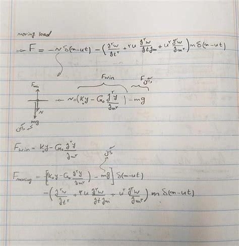 How To Solve A Differential Equation Of A Beam With A Moving Load That Has Variable Velocity