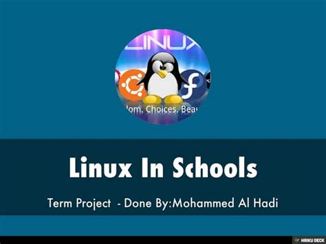 Linux In Schools Ppt