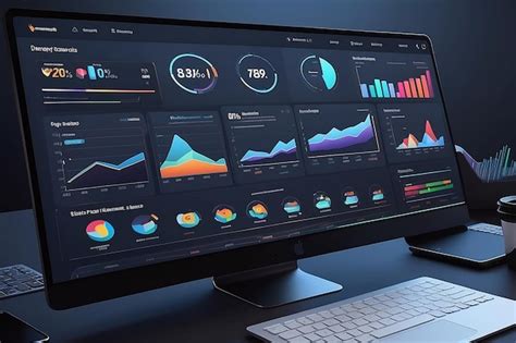 Premium Photo 3d Web Ui Interface Data Analytics Seo Optimization