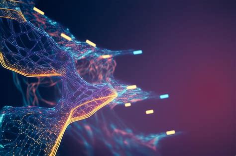 Premium Photo Abstract Tech Grid Networking Background Generative Ai