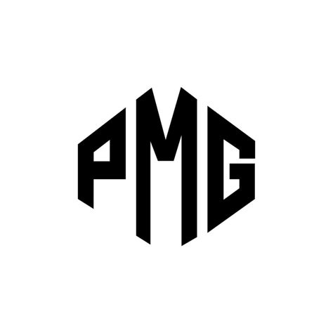 Diseño De Logotipo De Letra Pmg Con Forma De Polígono Diseño De