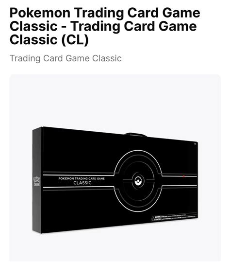 Pokemon Trading Card Game Classic Box Set Rpokeinvesting