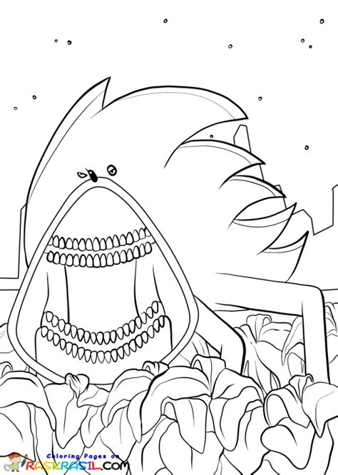 Dibujos De Shin Sonic Para Colorear