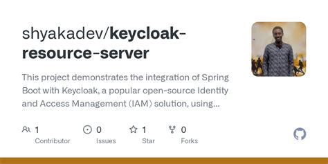 Github Shyakadevkeycloak Resource Server This Project Demonstrates The Integration Of Spring