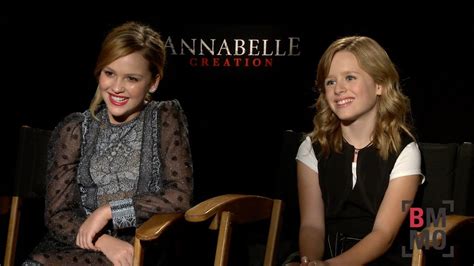Talitha Bateman And Lulu Wilson Interview Annabelle Creation Youtube