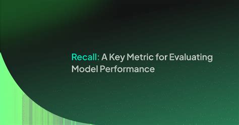 Recall Machine Learning Evaluation Metric