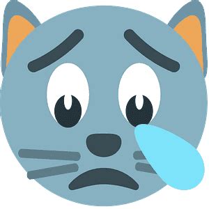 Crying Cat Free Vector Emoji On