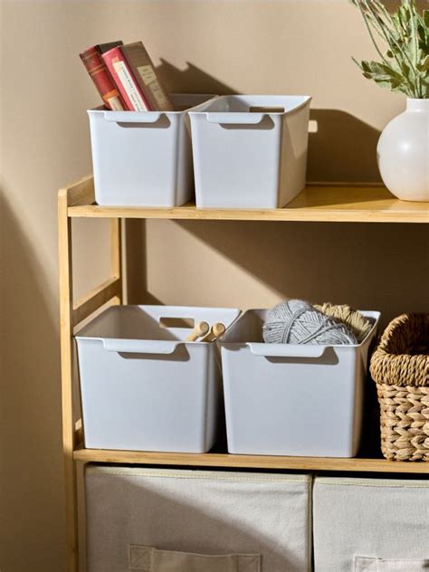 2 коробки для зберігання Колір сірий Sinsay 284fg 09x