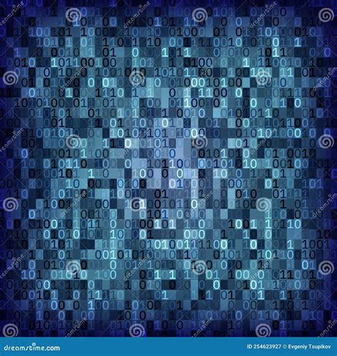 The Flow Of Digital Information Stock Vector Illustration Of Electronic Information 254623927