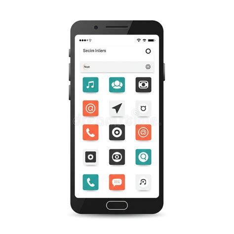 A Smartphone Displaying A Grid Of Colorful App Icons On Its Screen The Icons Are Stock