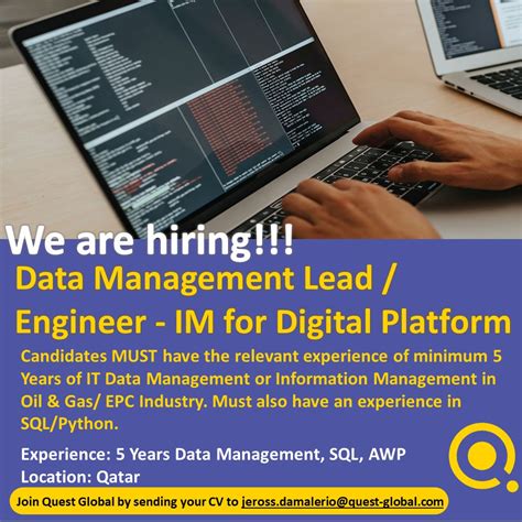 Jeross D On Linkedin Hiring Informationmanagement Datamanagement Datacoordinato Sql Awp