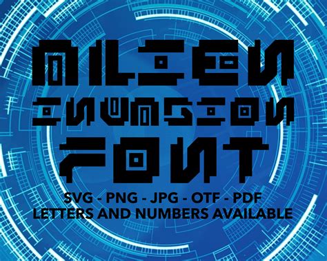 Alien Invasion Font Svg Alien Font For Cricut Alien Font Svg Png  Otf Pdf Alien Font