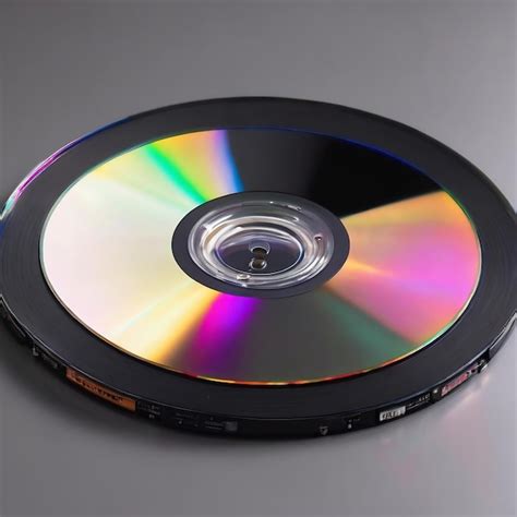 Premium Ai Image Black Compact Disc
