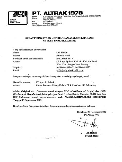 Asal Usul Barang To Appolo Pdf