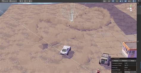 Pixelated Dust Clouds Set Up In Unity