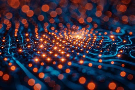 Futuristic Digital Network Connectivity Premium Ai Generated Image