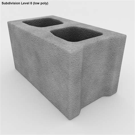 Realistic Cinder Block X
