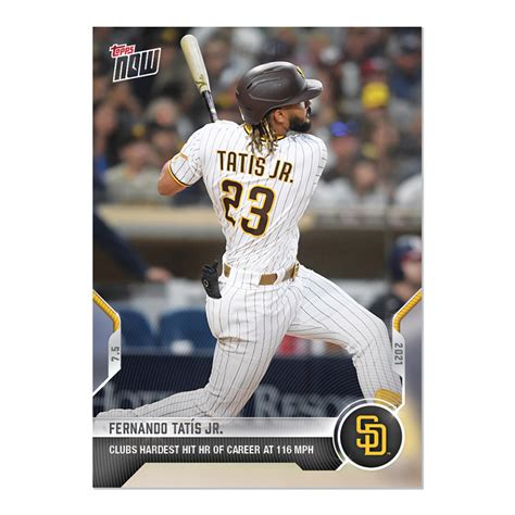 Fernando Tatis Jr 2021 Mlb Topps Now® Card 465 Pr 1688