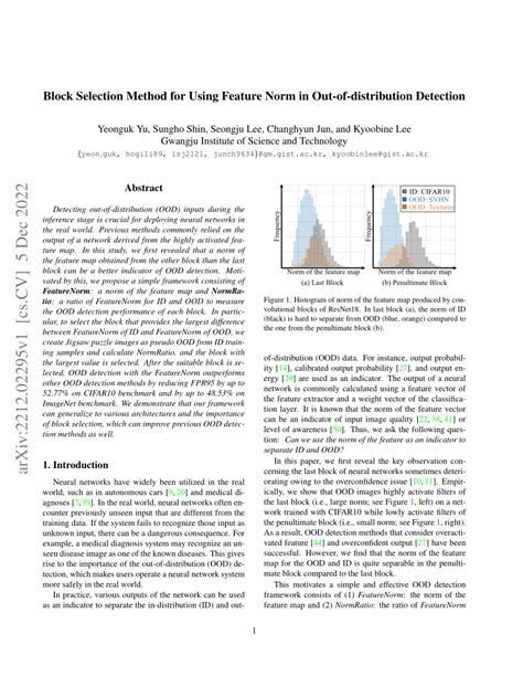 Pdf Block Selection Method For Using Feature Norm In Out Of