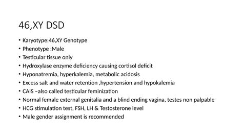 Dsd Disorders Of Sexual Developmentpptx