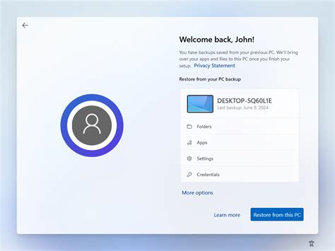 Нюансы восстановления параметров и приложений из современного бэкапа Windows Вадим Стеркин