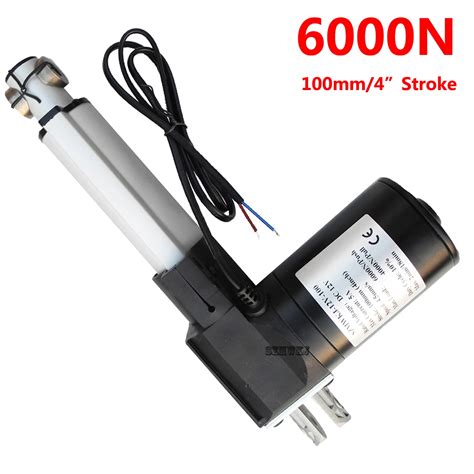 Dc 12v 다기능 100mm 4 스트로크 선형 액추에이터 모터 6000n 1320lbs 최대 리프트 자동 자동차 Rv 도어