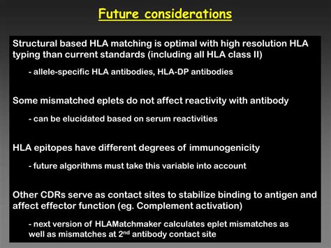 Ppt Structurally Based Hla Matching A Useful Tool To Fill The Gaps In Current Hla Matching