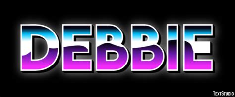Debbie Text Effect And Logo Design Name