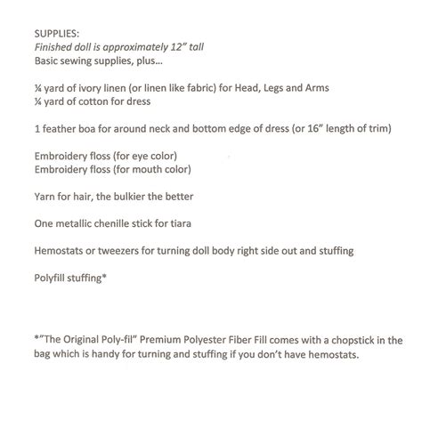 PDF Easy Rag Doll Sewing Pattern Etsy