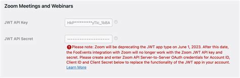 Important Zoom Api Update Fooevents
