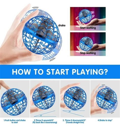 플라잉 볼 부메랑 플라이 Orb 매직 Led 조명 드론 호버 노바 스피너 완구 선물 티몬