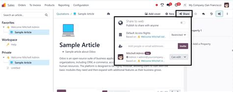 How To Maximize Efficiency With The Odoo 17 Knowledge App