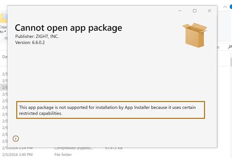 fixing installation issues with the appinstaller zight for windows