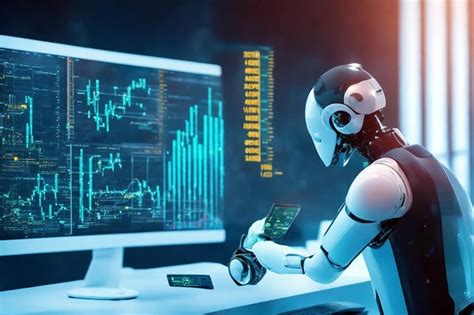 Premium Photo Automation Data Analytics With Robot And Digital Visualization For Big Data