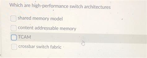 Which Are High Performance Switch Architectures
