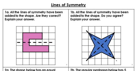 Lines Of Symmetry Reasoning And Problem Solving Classroom Secrets Classroom Secrets