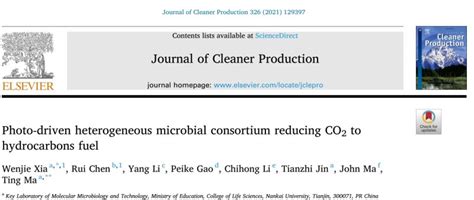 Wenjie Xia On Linkedin Co2 Bioconversion To Short Chain Hydrocarbon