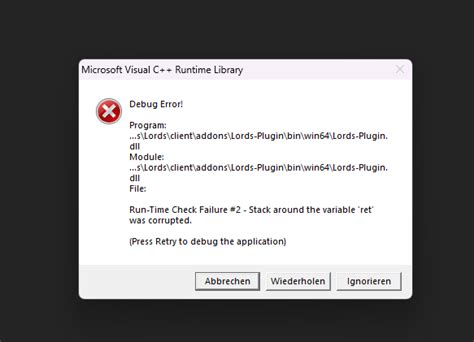 ``directory`` Methods Returning ``error`` Type Cause ``stack Corruption`` Debug Errors · Issue