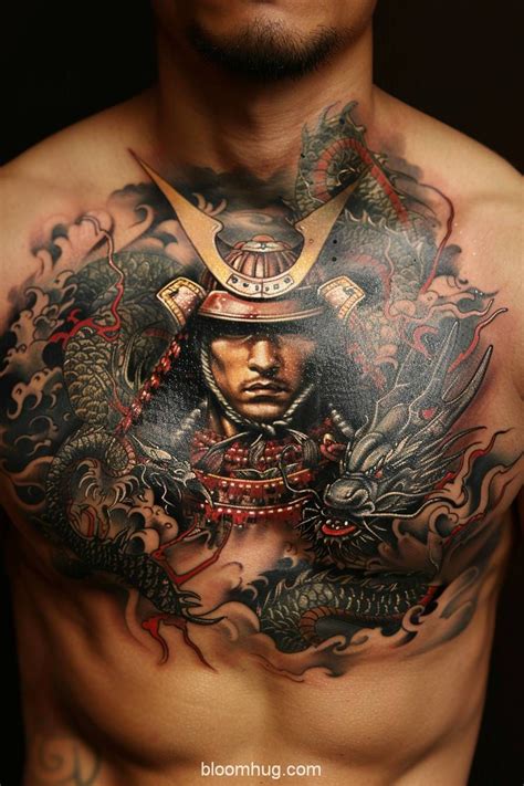 24 Japanese Samurai Tattoo For Men Ideas Samurai Tattoo Chest