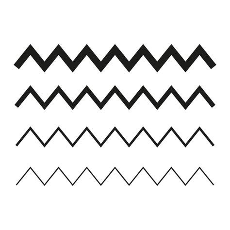 Premium Vector Zig Zag Shape Vector Illustration Eps 10 Stock Image