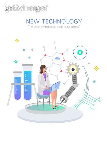 기술 4차산업혁명 산업혁명 신기술 발전 컨셉 연구 주제 로봇팔 로봇 시험관 이미지 Jv11110612 게티이미지뱅크