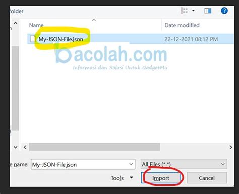 Cara Mengubah File Format Json Ke Excel
