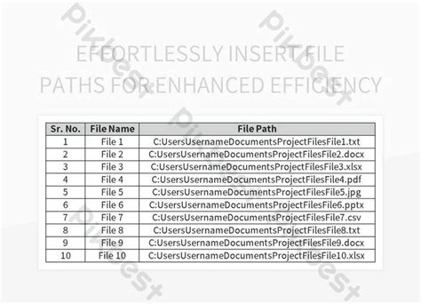 Effortlessly Enhance Efficiency By Inserting File Paths Excel