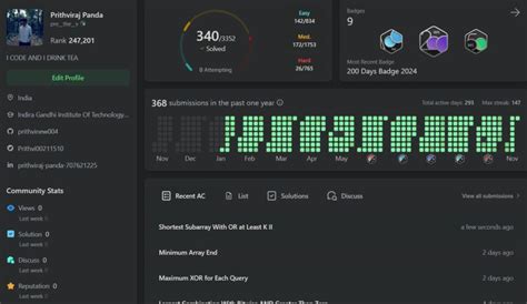 Prithviraj Panda On Linkedin 365daysofcode Leetcode Dailycoding Codingjourney