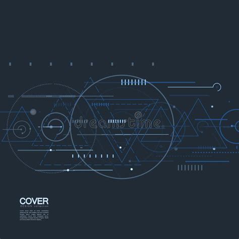 Vector Circles Design Connection Graphic Abstract Technology Background Lines Connect Pattern