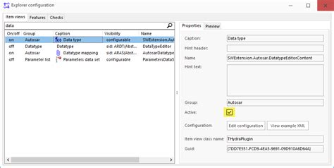Configuring The Autosar Data Type Editor Systemweaver